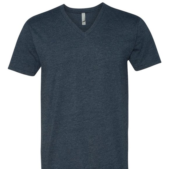 Next Level Apparel | Shirts | Next Level Apparel 624 Vneck Heather Navy ...
